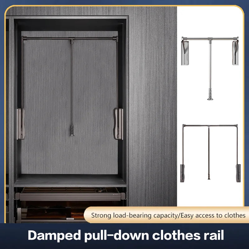 Wardrobe Lift Pull-Down Clothes Rail – MI╳ORY