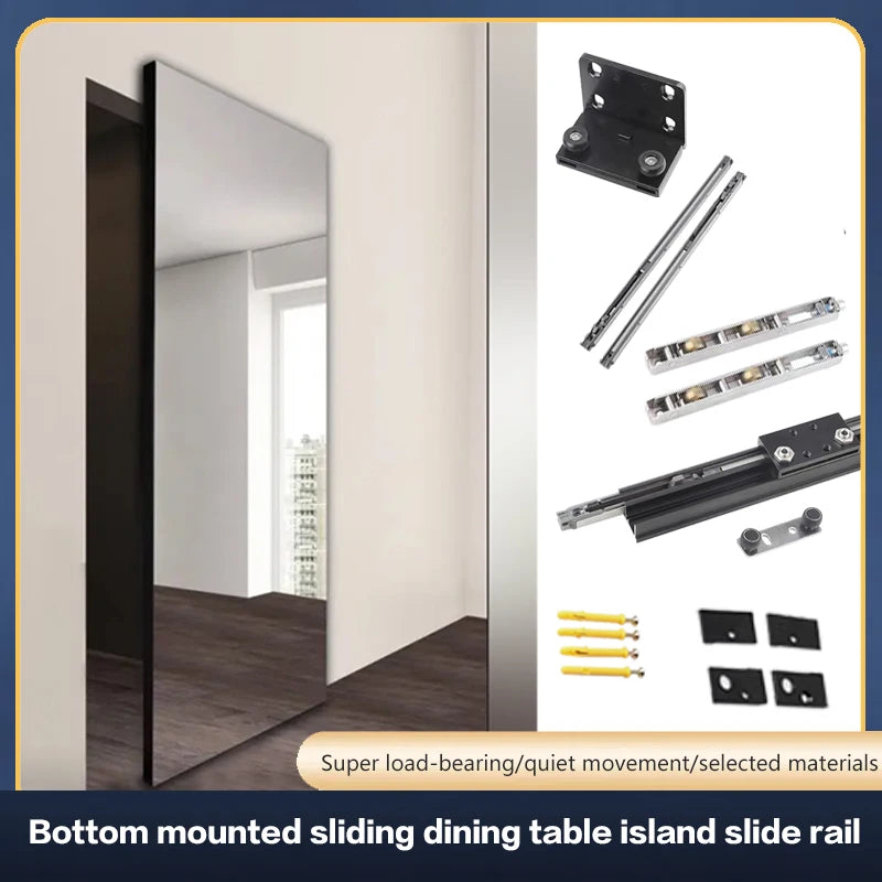 Two-way Trackless Ghost Door — MIXORY